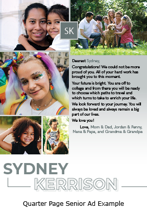 Sample Senior Yearbook Pages